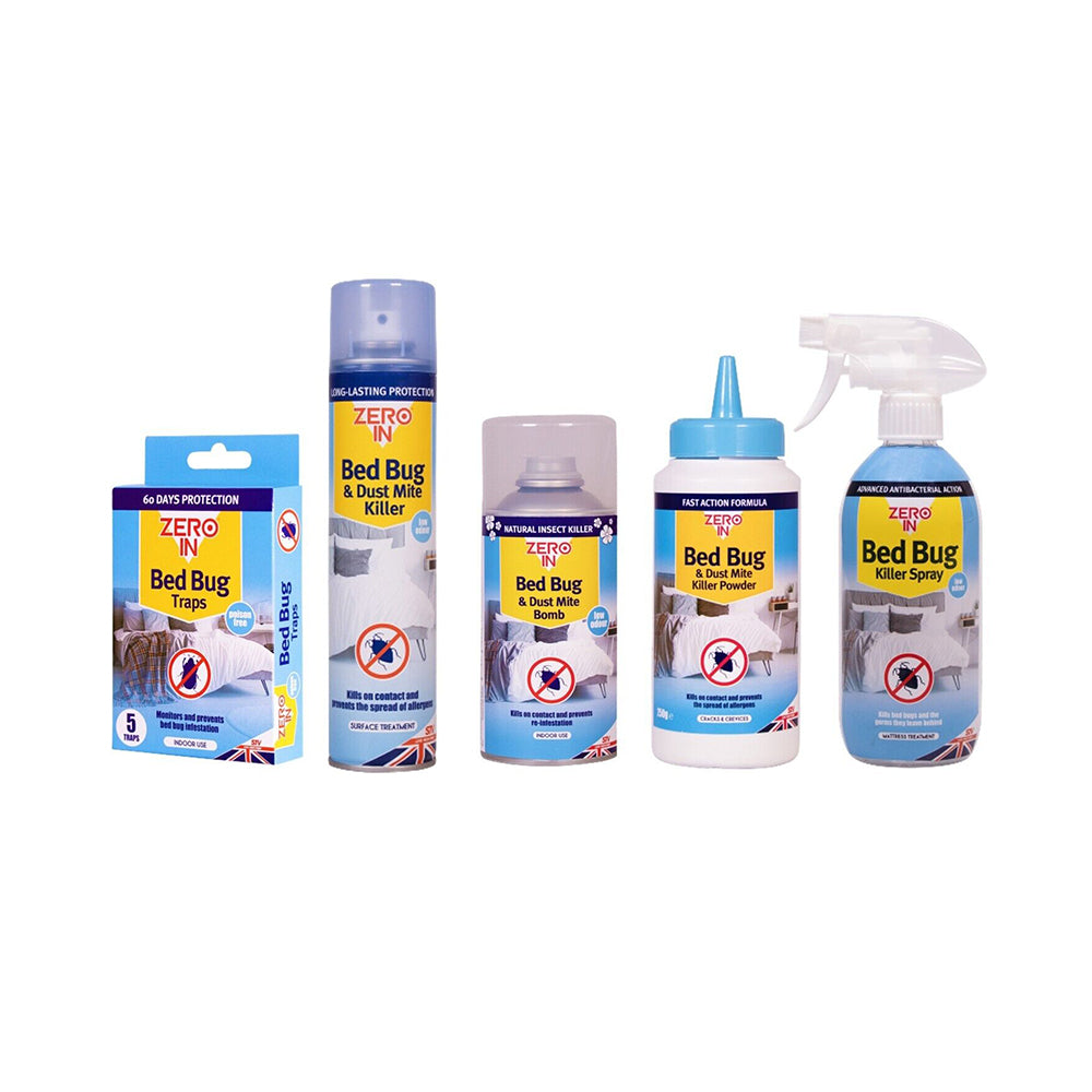 STV Zero In Bed Bug & Dust Mite Killer Spray Powder Trap Dust Mite Poi ...